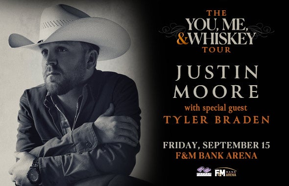 Justin Moore: The You, Me, & Whiskey Tour | F&M Bank Arena